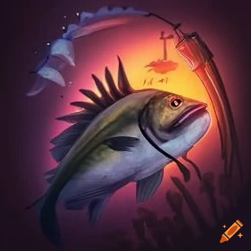 TikTok thumbnail for the fishing event on Craiyon