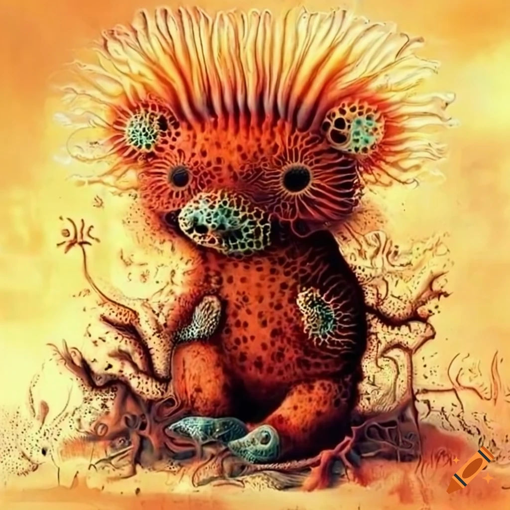 Cute and adorable volcanic animals