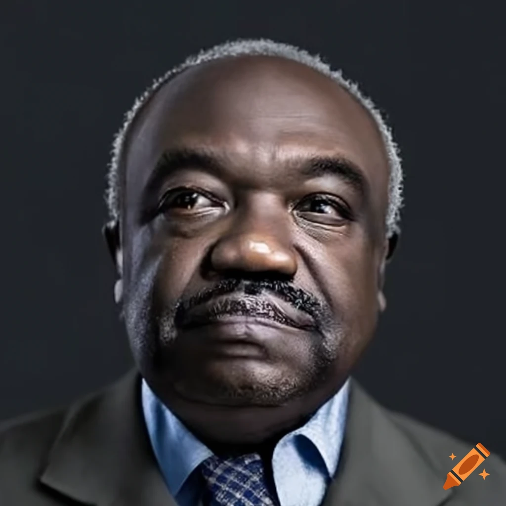 Portrait of ali bongo ondimba on Craiyon