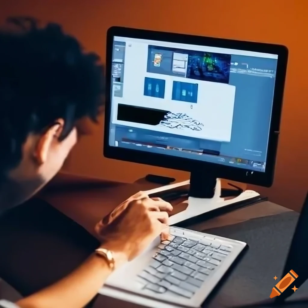 Computer and online sales concept