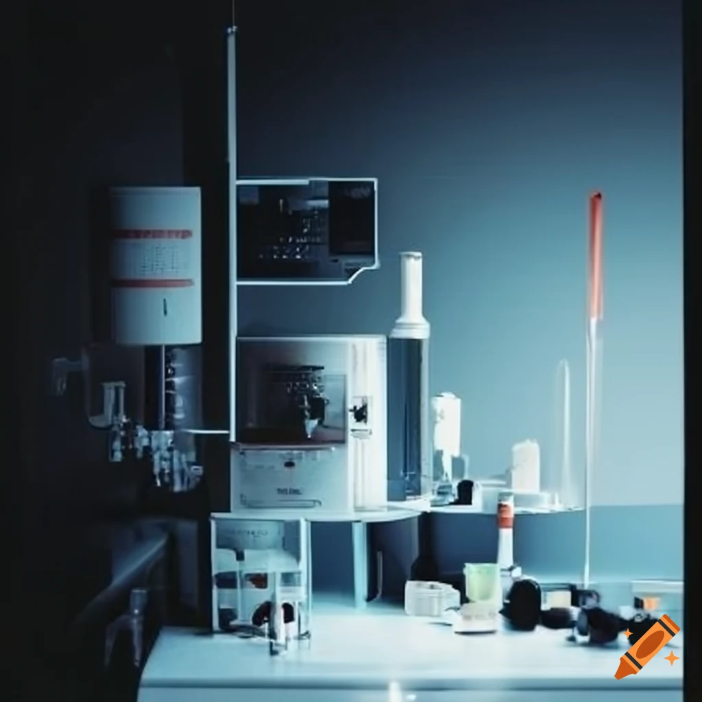 Front view of a laboratory on Craiyon