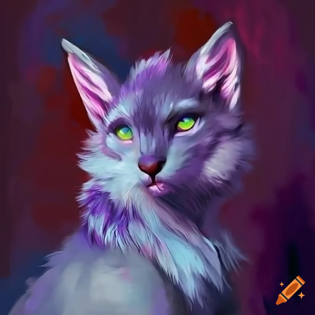 Anthropomorphic black fox in stellaris art style on Craiyon