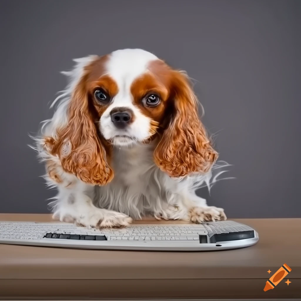 Everything's fine dog meme with a laptop on Craiyon