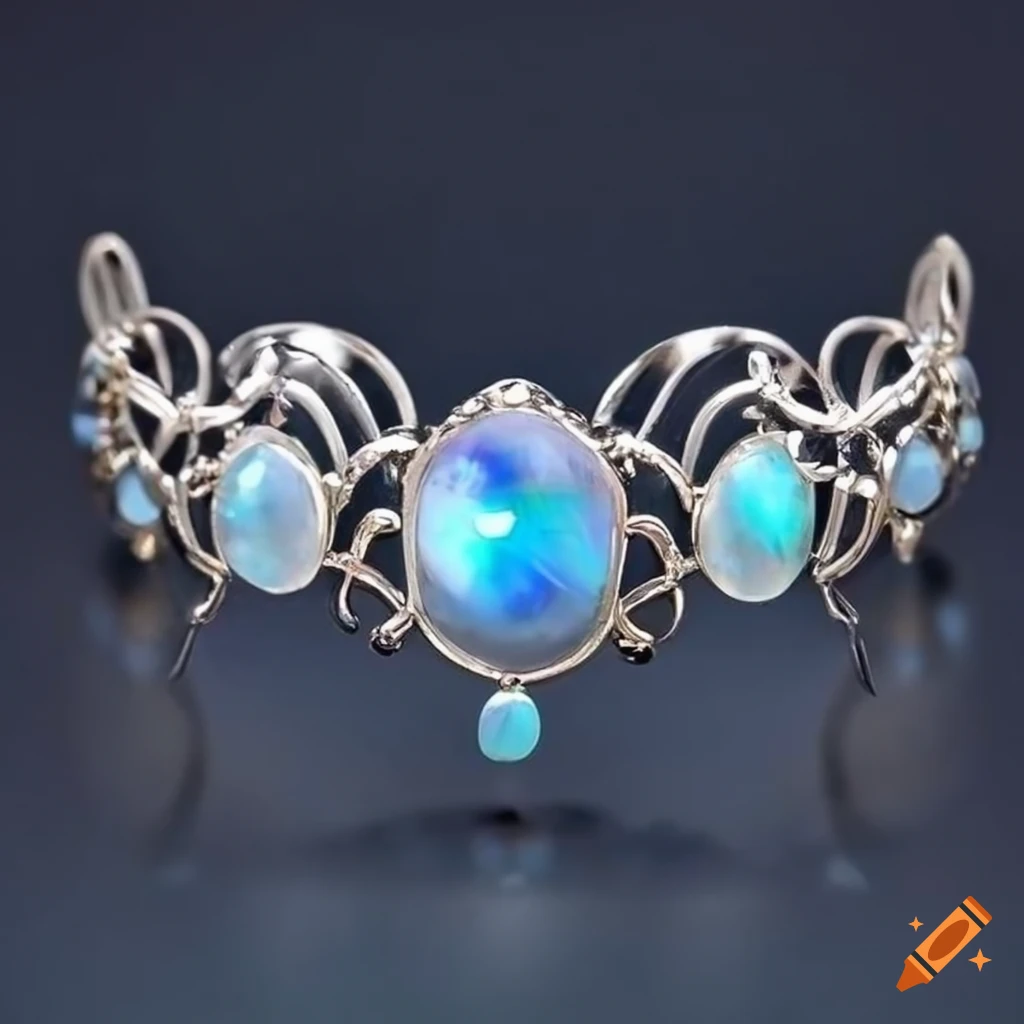 Circlet with a beautiful moonstone