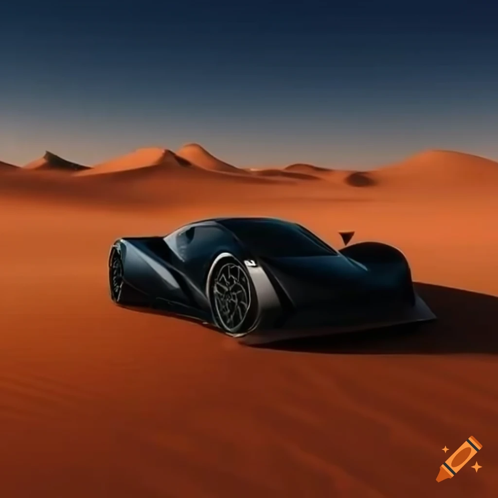 Tesla car on the planet mars on Craiyon