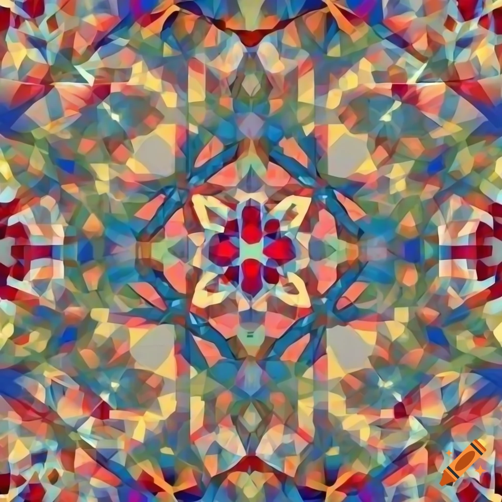 Vector illustration of a minimalist geometric pattern on Craiyon