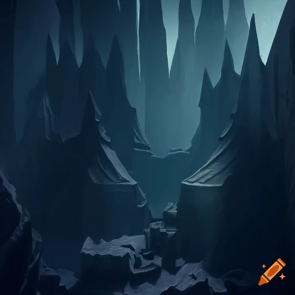 Detailed artwork of labyrinth mountain with zelda game motif