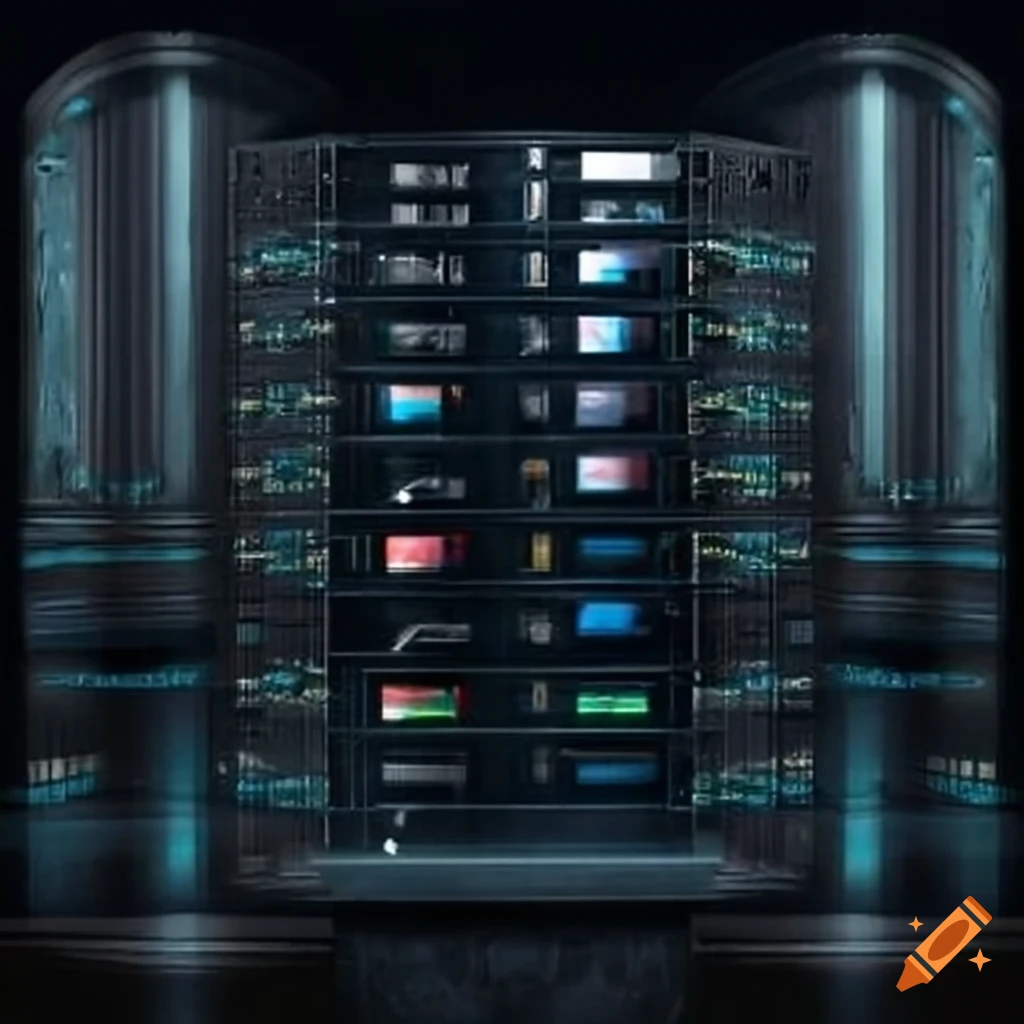 Digital illustration of an ideal server banner on Craiyon