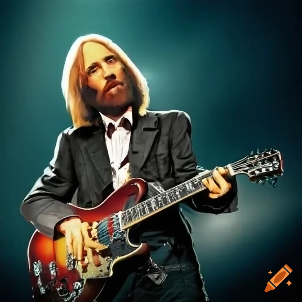 Tom petty performing live on stage