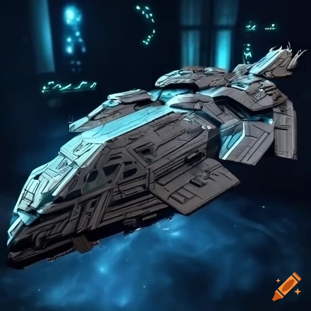 Image of a massive fleet of cybernetic spaceships