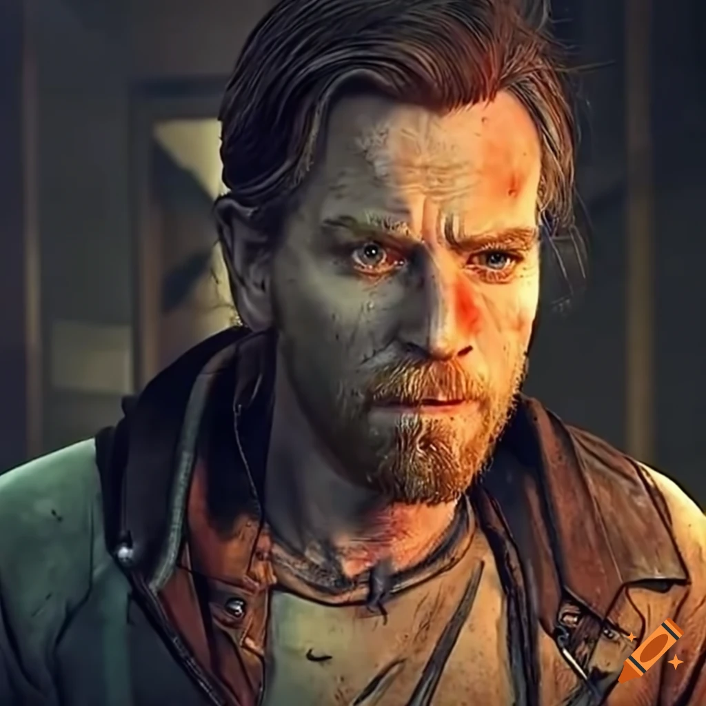 Ewan mcgregor as a survivor in the walking dead video game