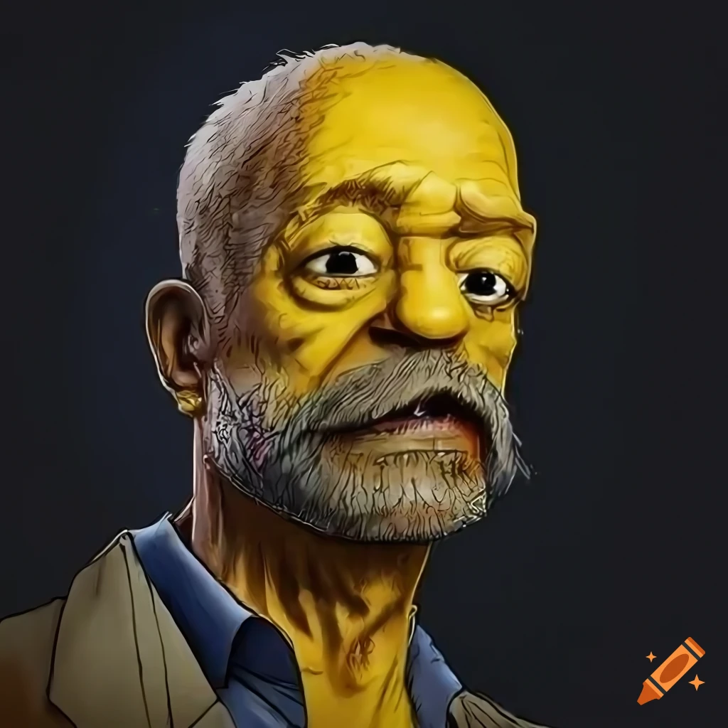 Realistic digital art of a zombie version of homer simpson