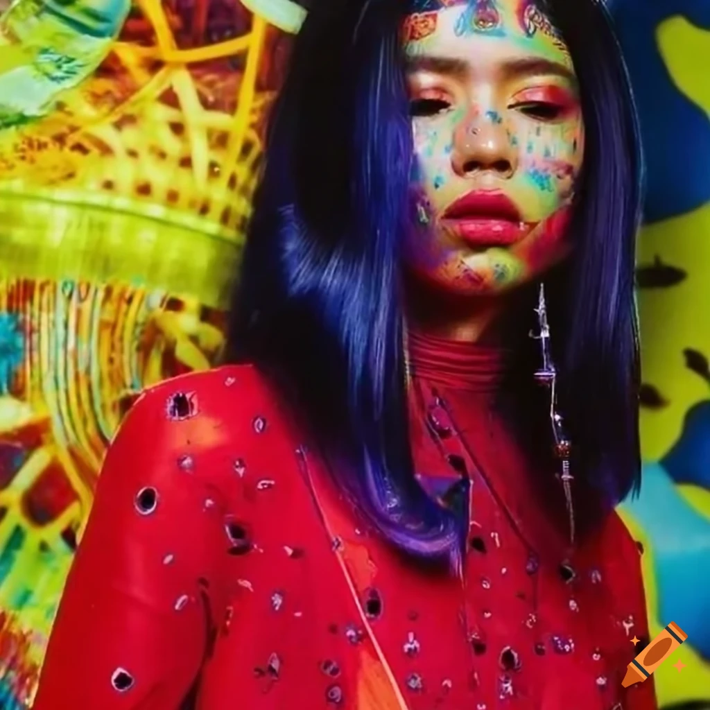 Ultra high-resolution psychedelic comic cover on Craiyon