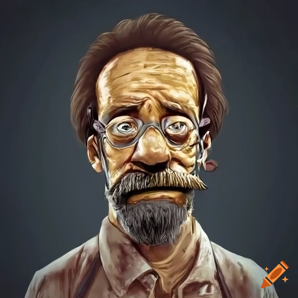 Digital art of realistic ned flanders in the walking dead style on Craiyon