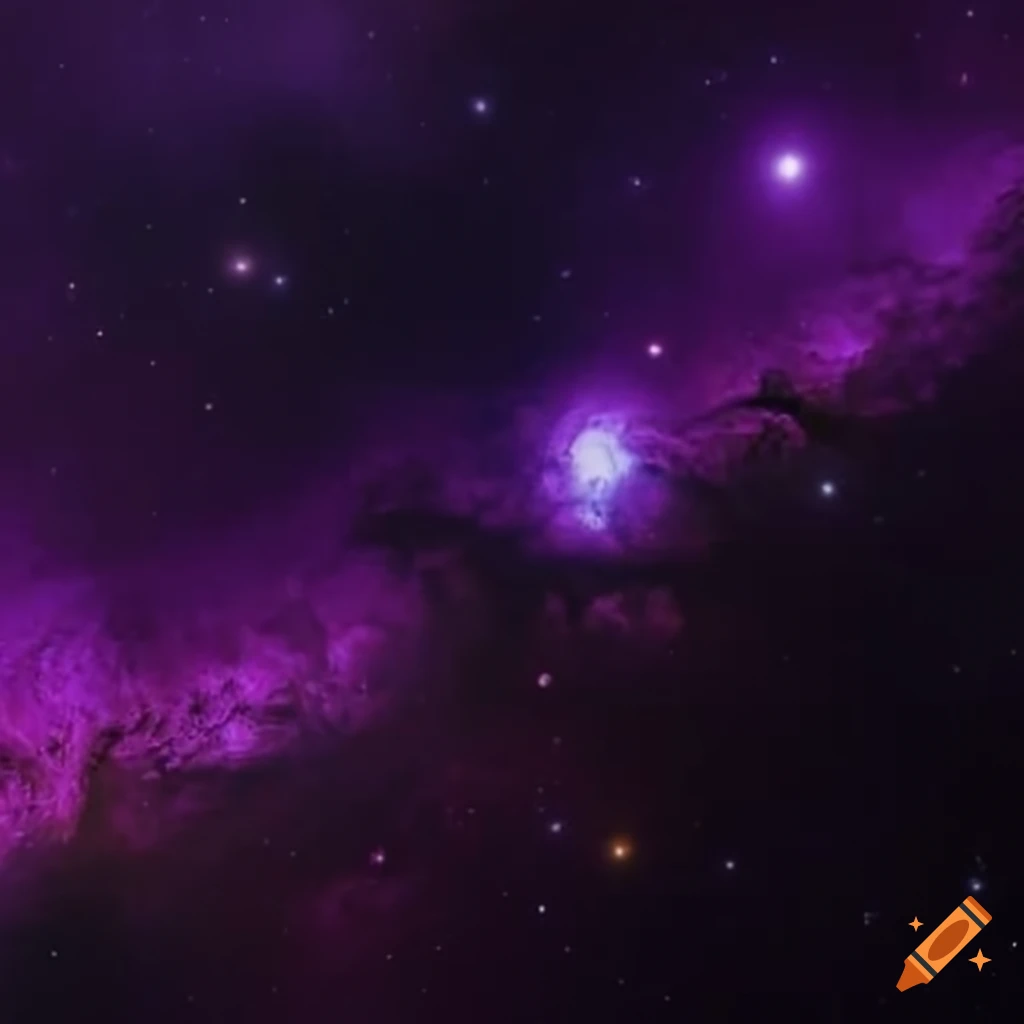 Deep purple outer space image