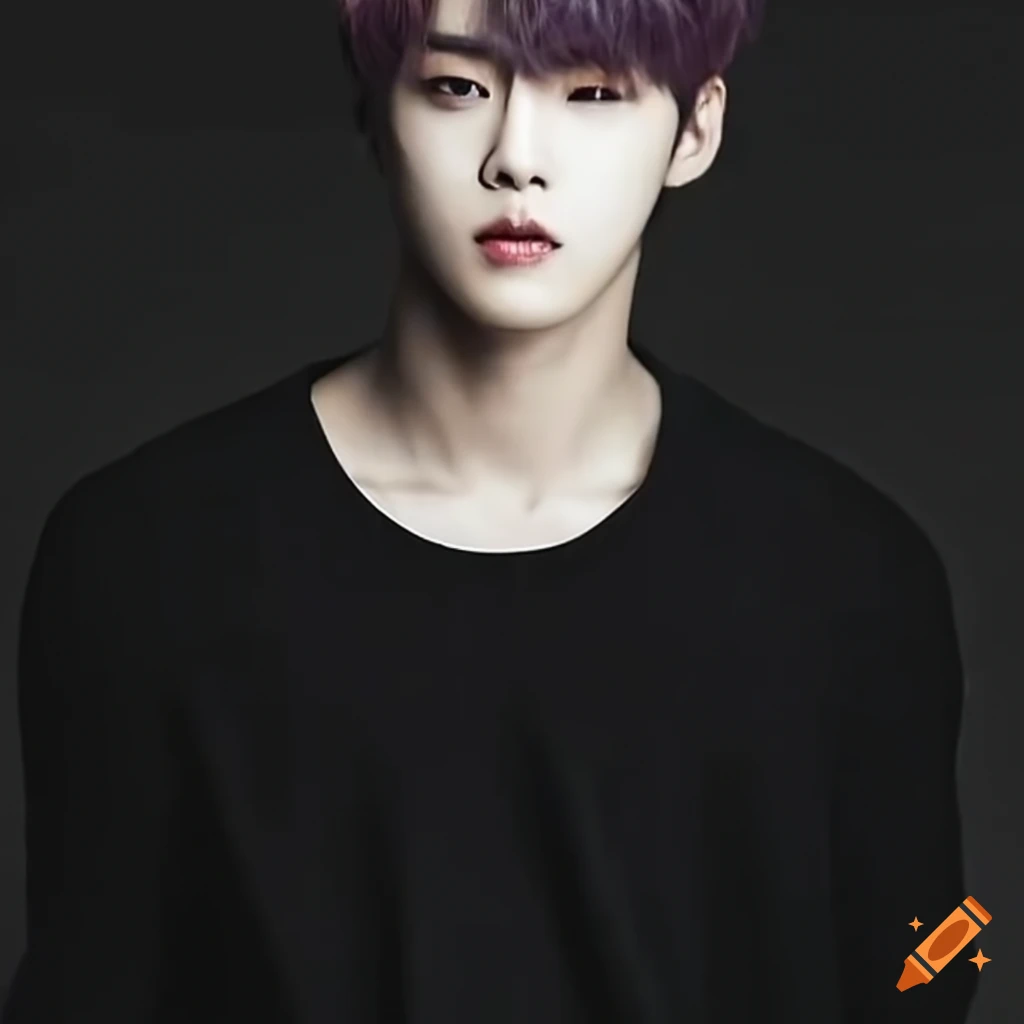 Portrait of a male k-pop idol