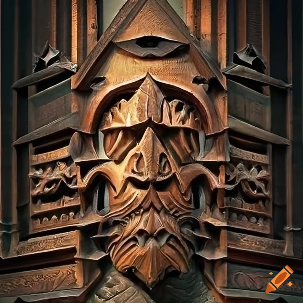 High-definition carving with lord of the rings motif