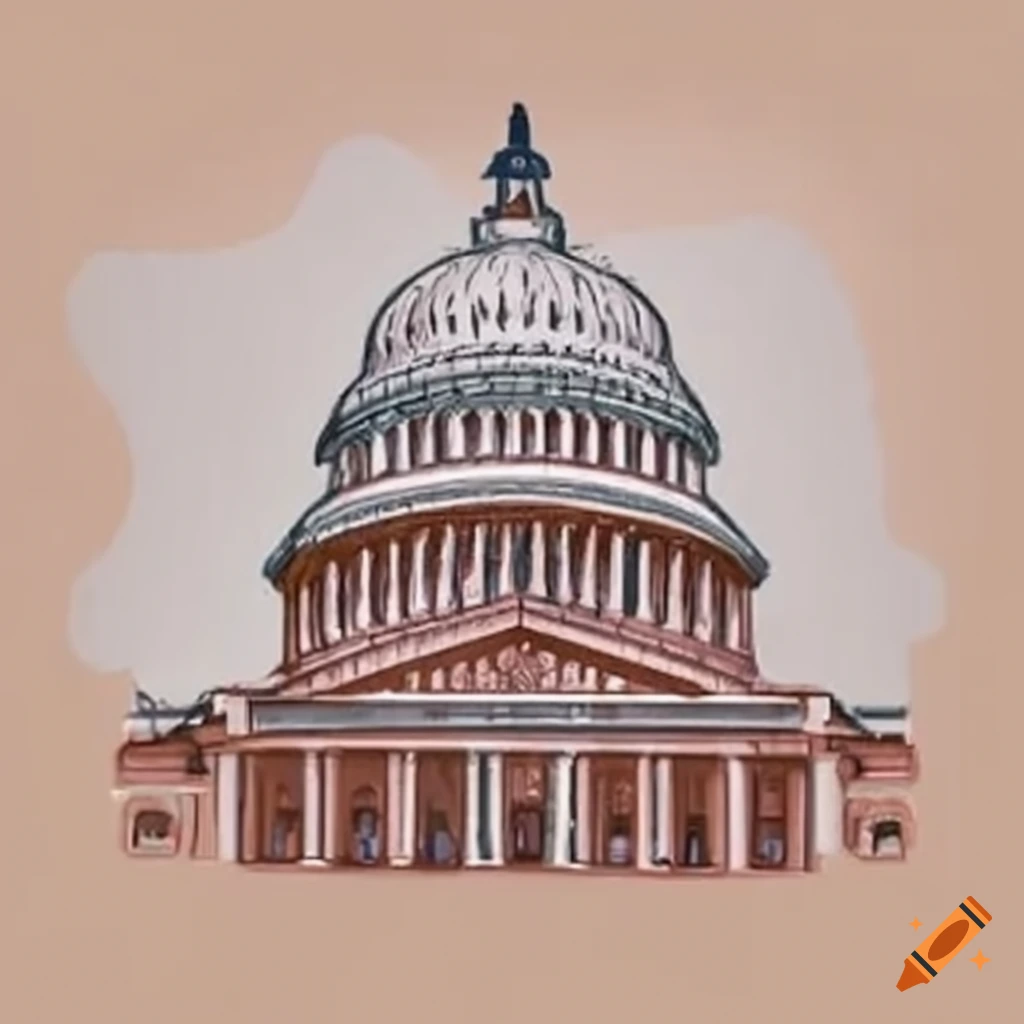 Illustration of the house of representatives on Craiyon