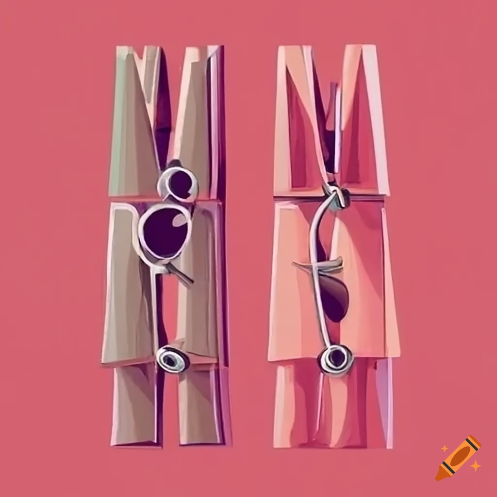 Clothespins on Craiyon