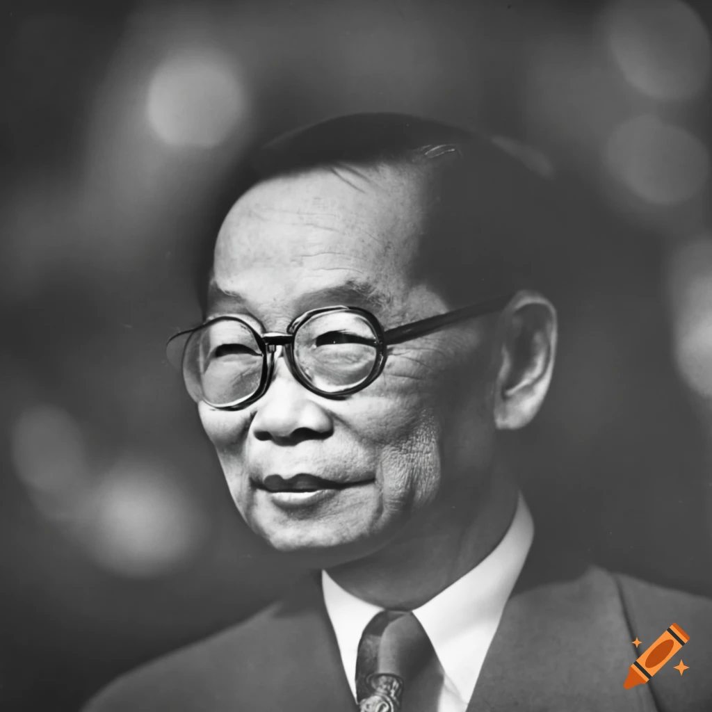 Portrait of chiang ching-kuo, 2nd president of the republic of china