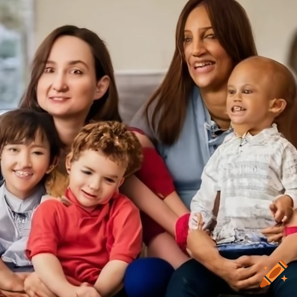 Image of a peaceful family