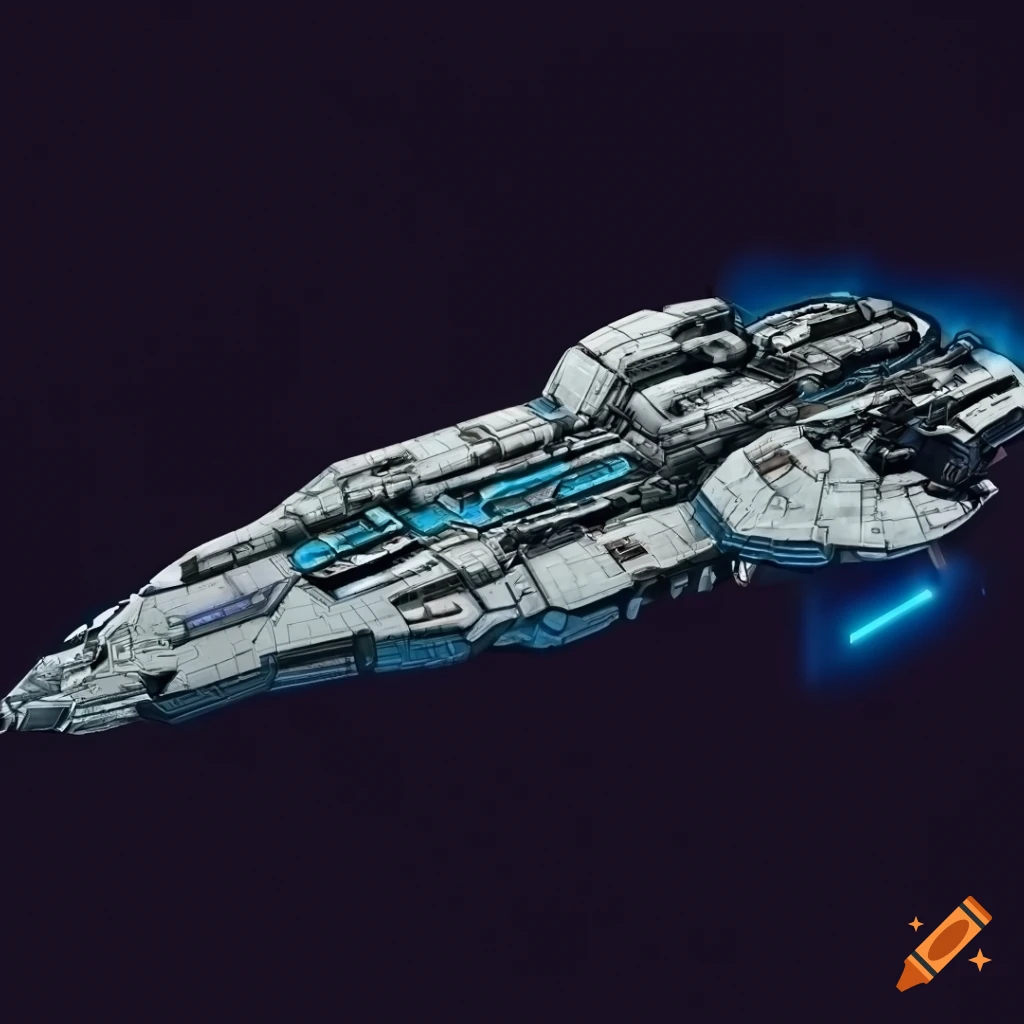 Image of a massive fleet of cybernetic spaceships on Craiyon