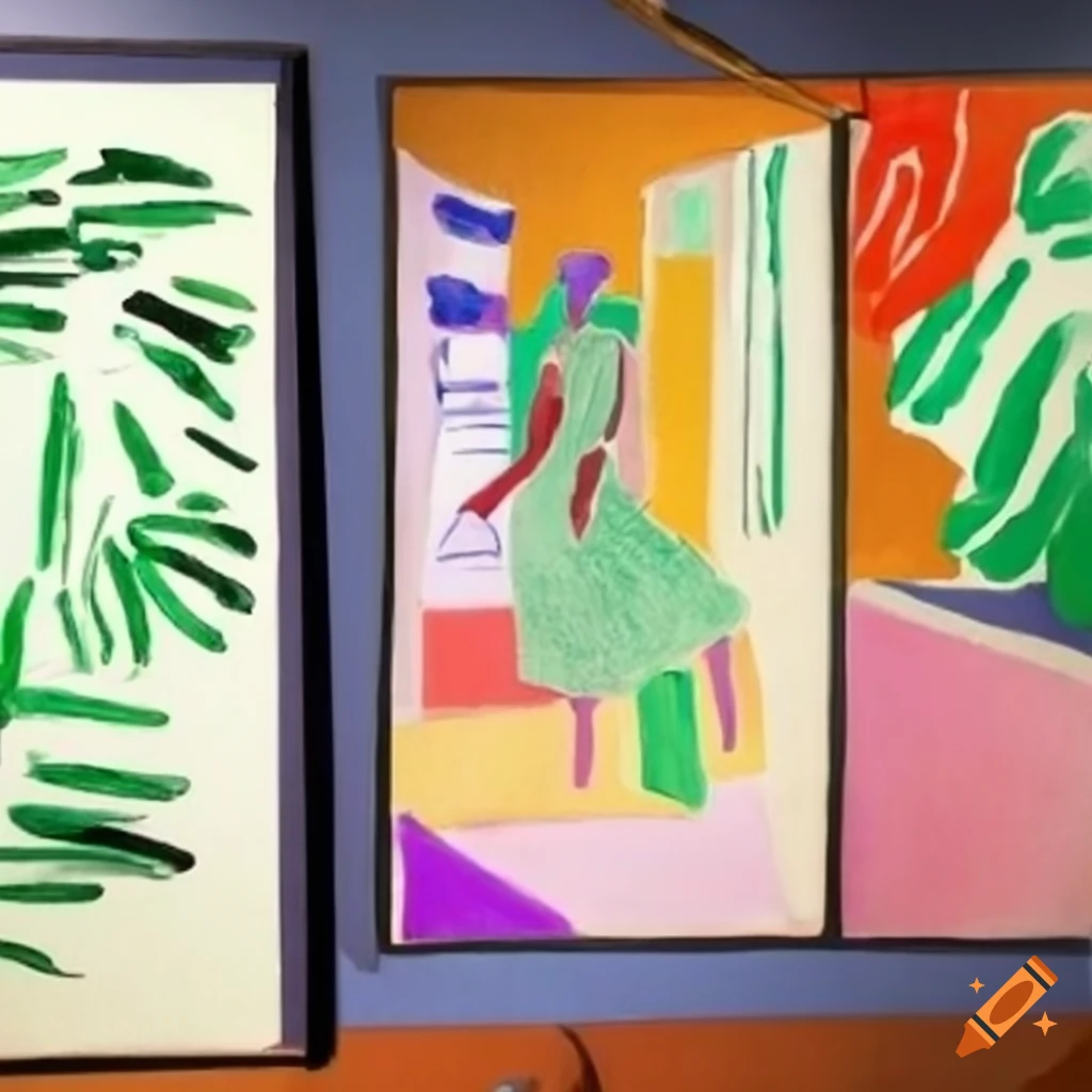 Artistic fusion of Matisse and Hockney styles on Craiyon