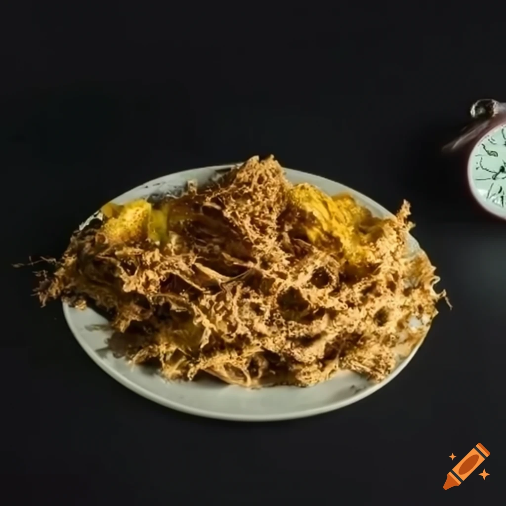 Plate of sea moss with chips on Craiyon