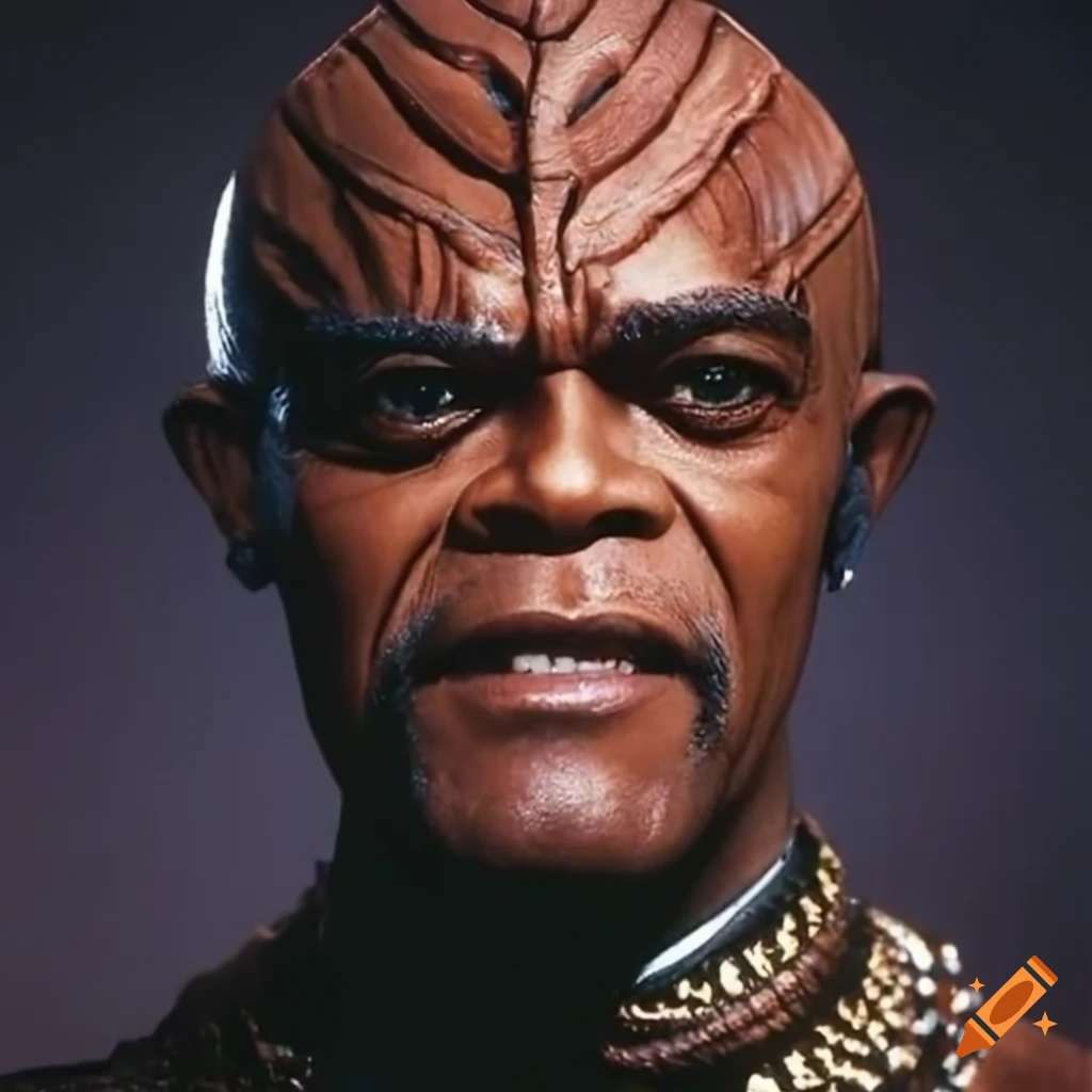 Samuel l jackson as a klingon in the 1970s
