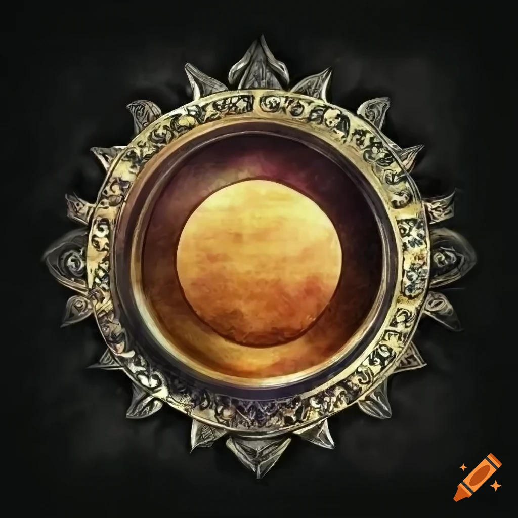 Fancy rpg icon on black background