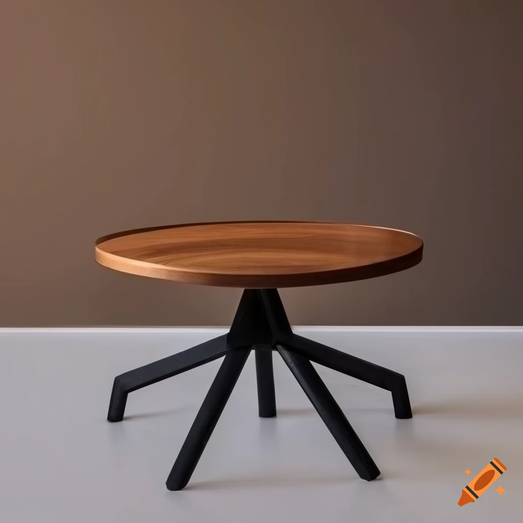Table with bauhaus style and simple geometric lines on Craiyon