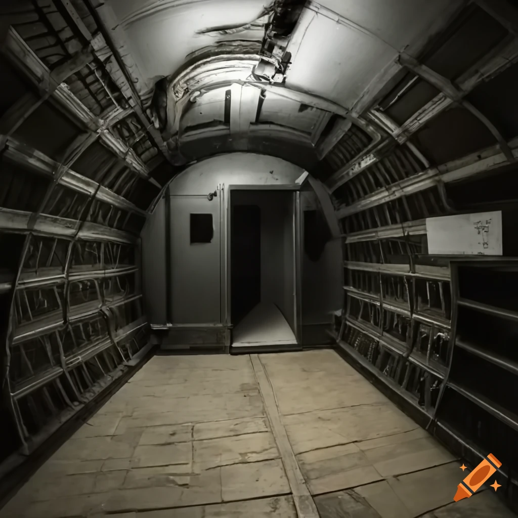 Civil defense bomb shelter on Craiyon