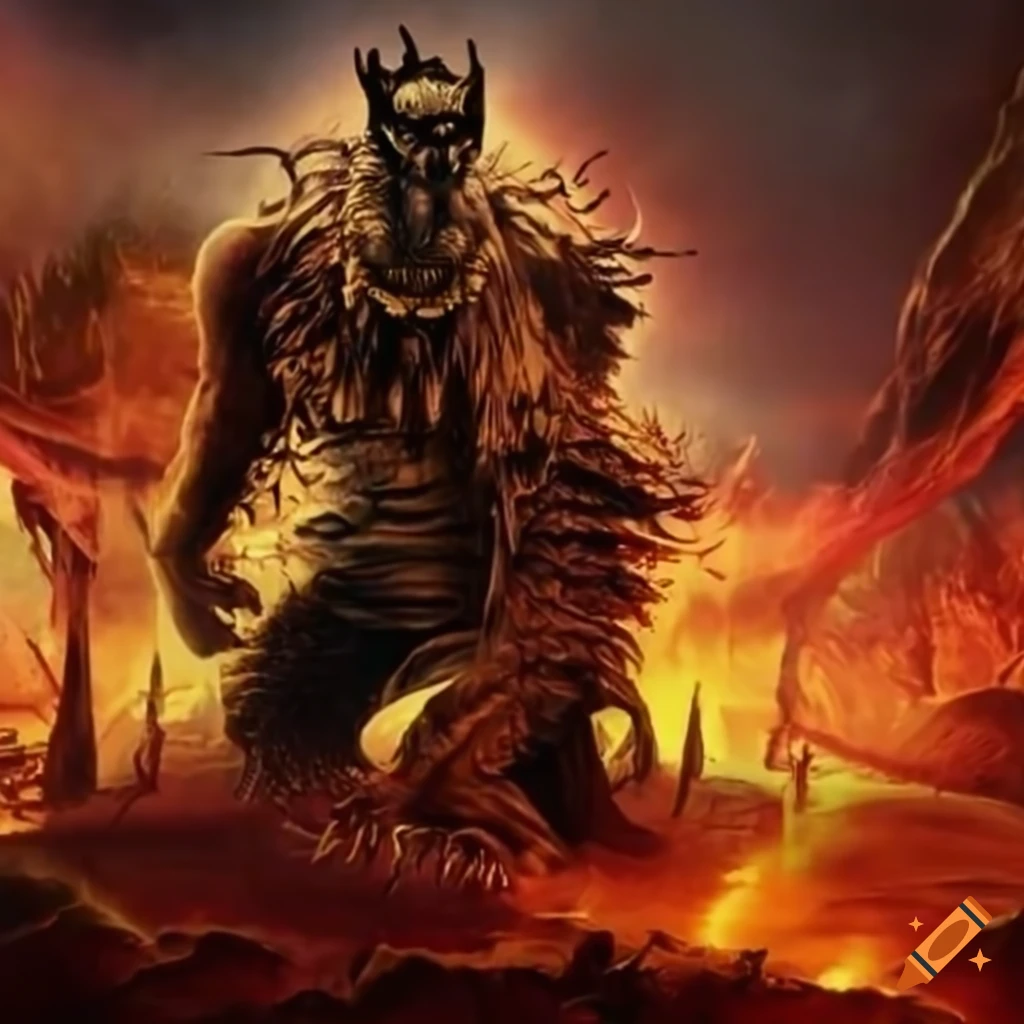 Abstract digital art of a crazy landscape