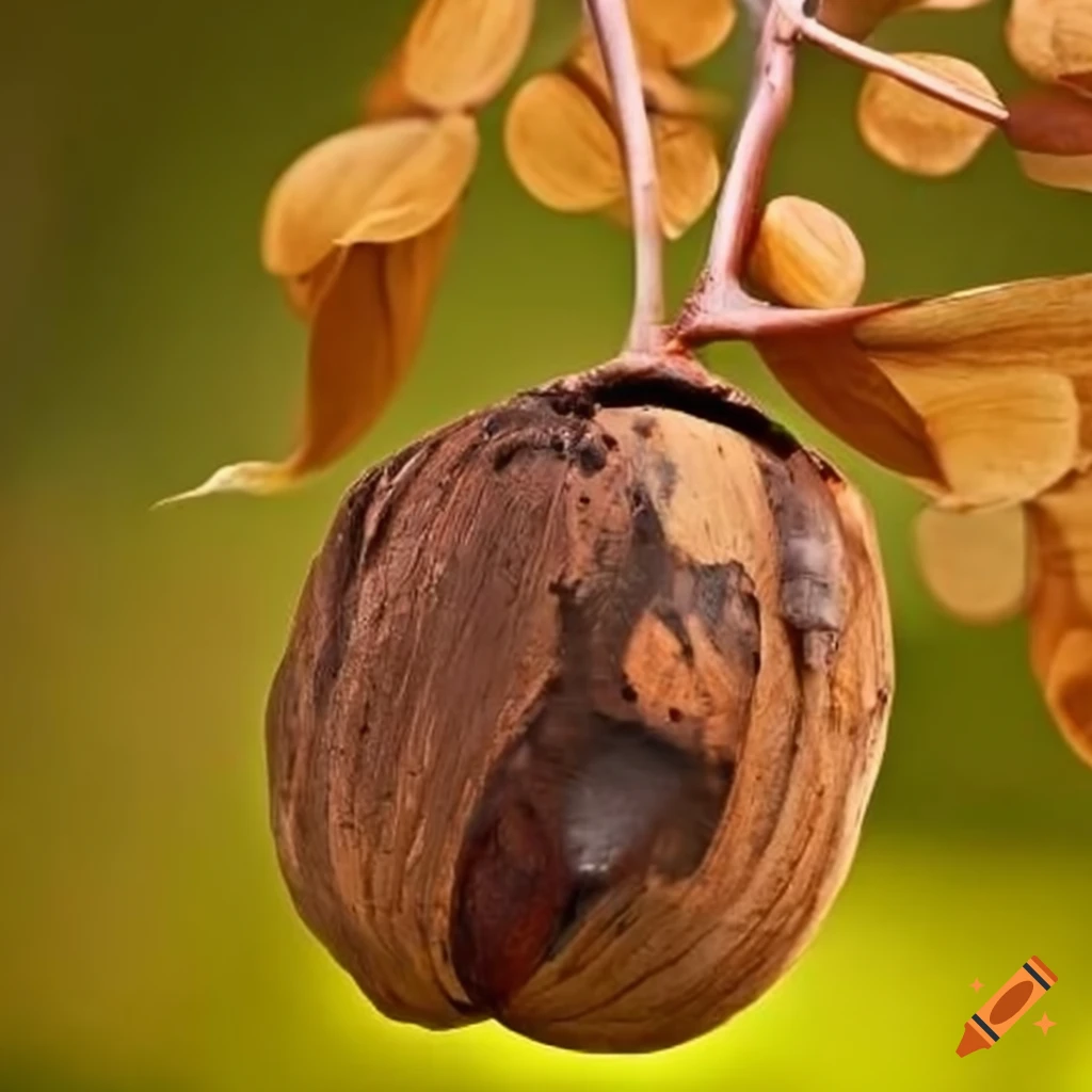 Image of an ash tree with large nuts on Craiyon