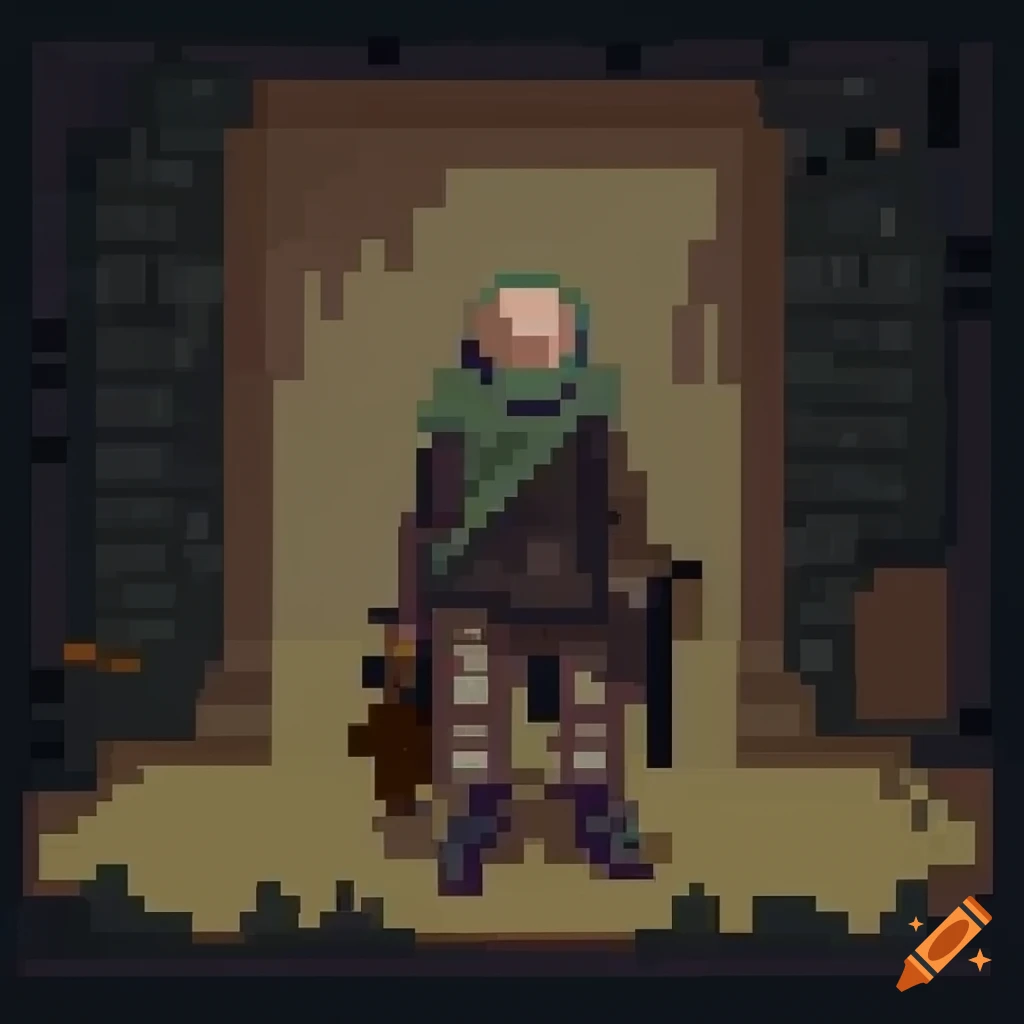 8-bit pixel art of a post-apocalyptic wanderer on Craiyon 8-bit pixel art of a post-apocalyptic wanderer on Craiyon