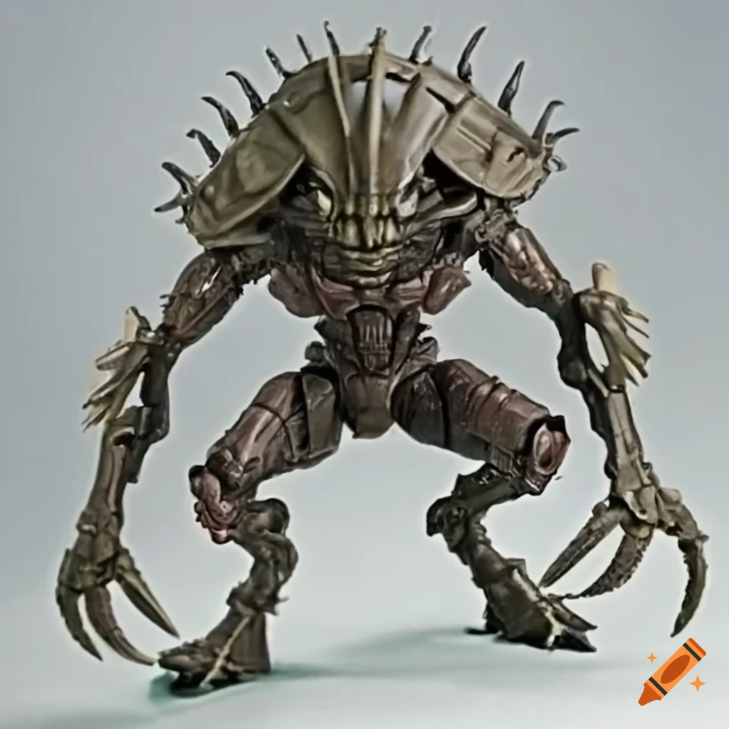 Cybernetic insectoid alien illustration on Craiyon