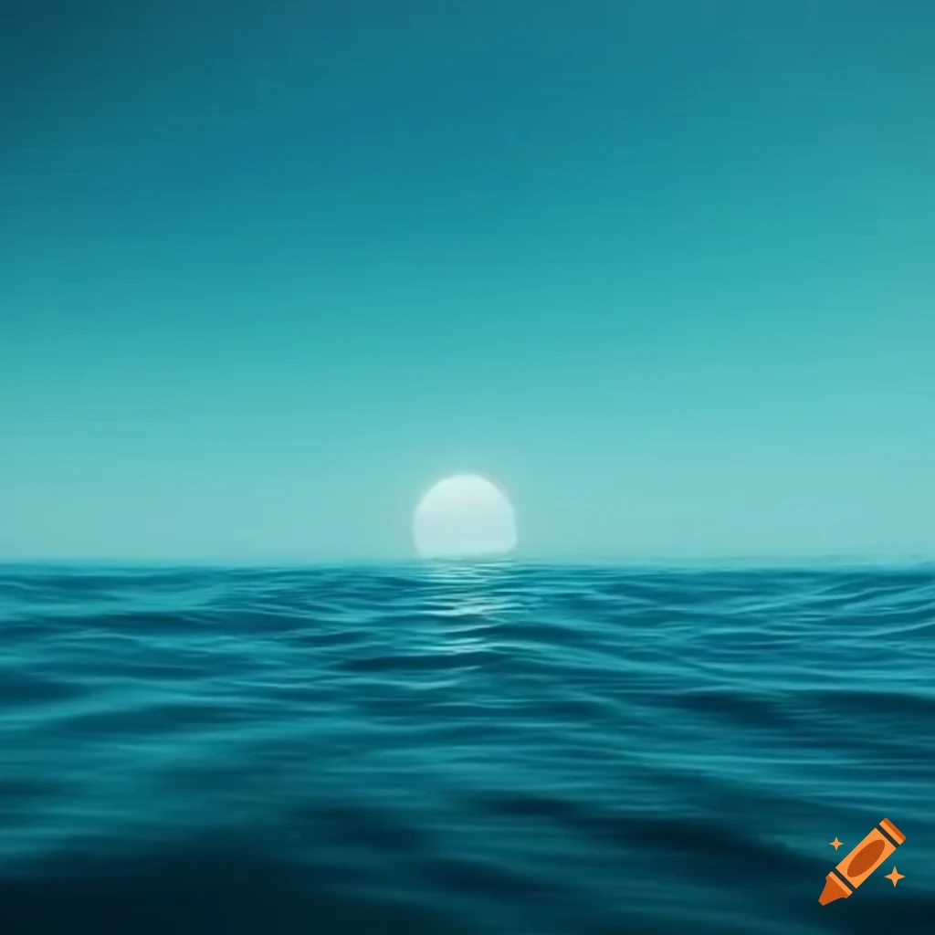 Remote ocean area of 'the bloop' mystery in darkness on Craiyon