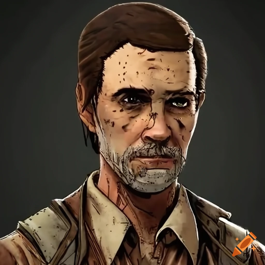 Shane madej in the walking dead video game on Craiyon