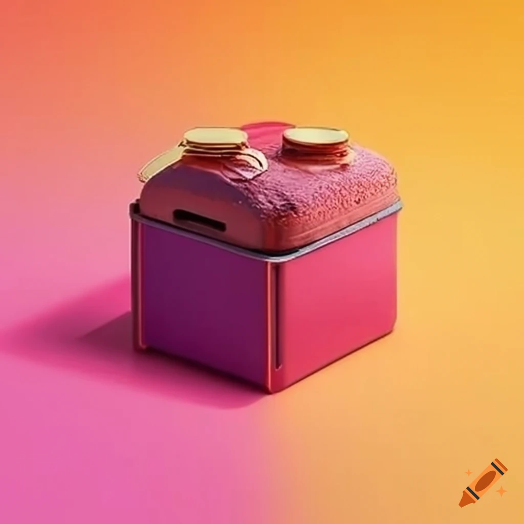 Protein powder container lid with attached spoon on Craiyon