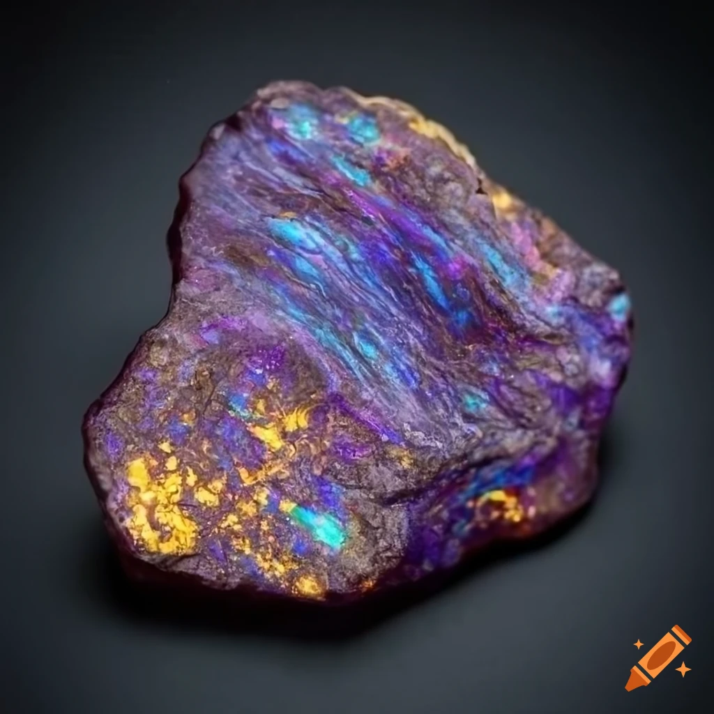 Painting of a meteorite with blue and purple lighting on Craiyon