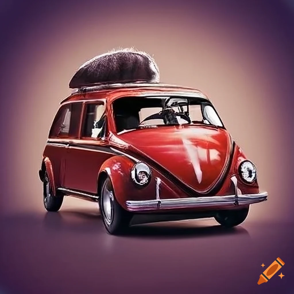 Volkswagen beetle with wings