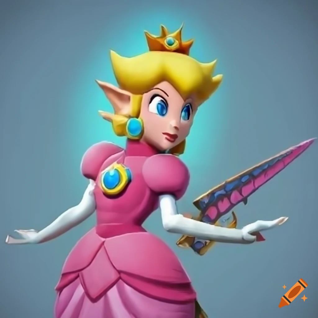 Princess Peach And Link Swapping Costumes On Craiyon