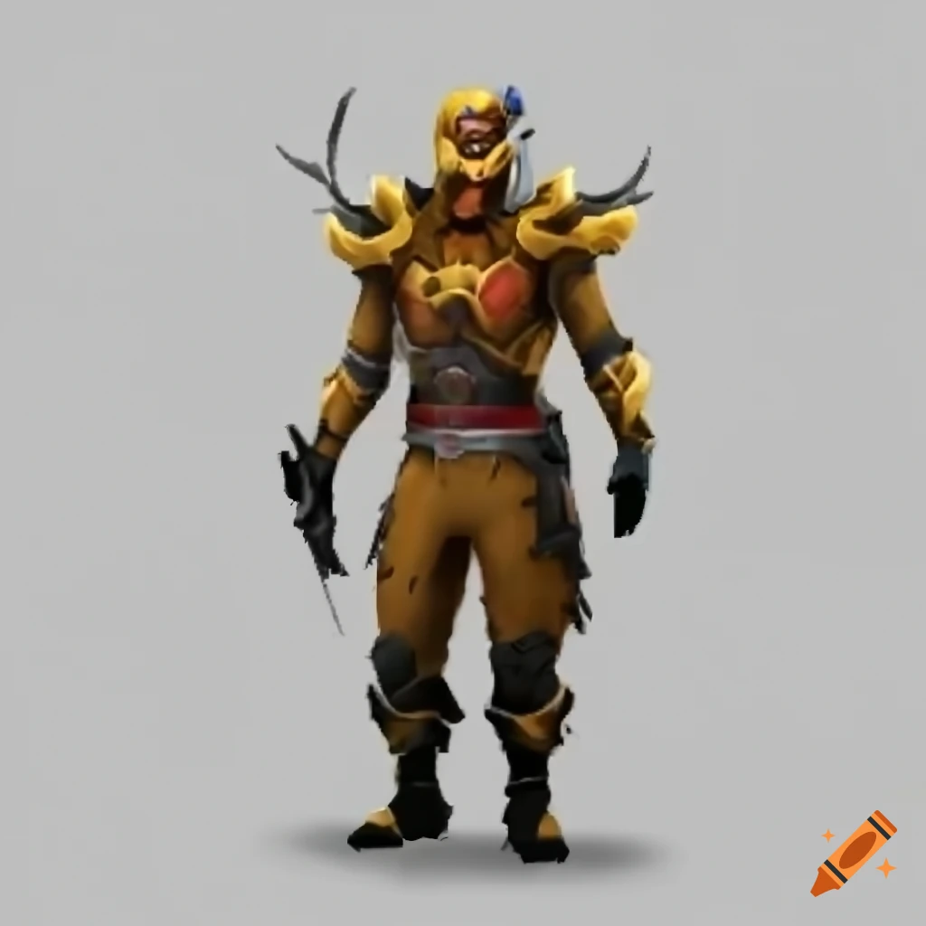 Customizable player skins in a video game on Craiyon