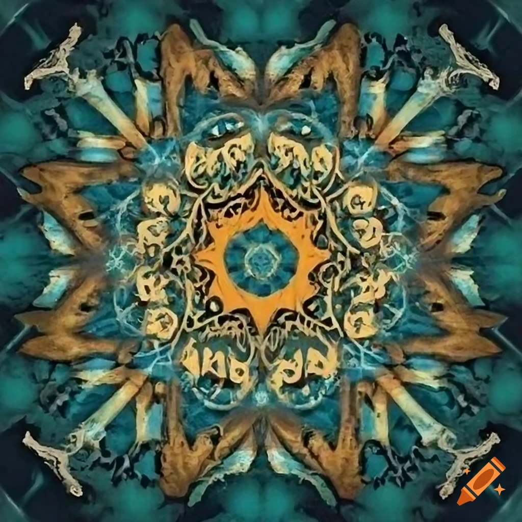 Abstract depiction of islamic art on Craiyon