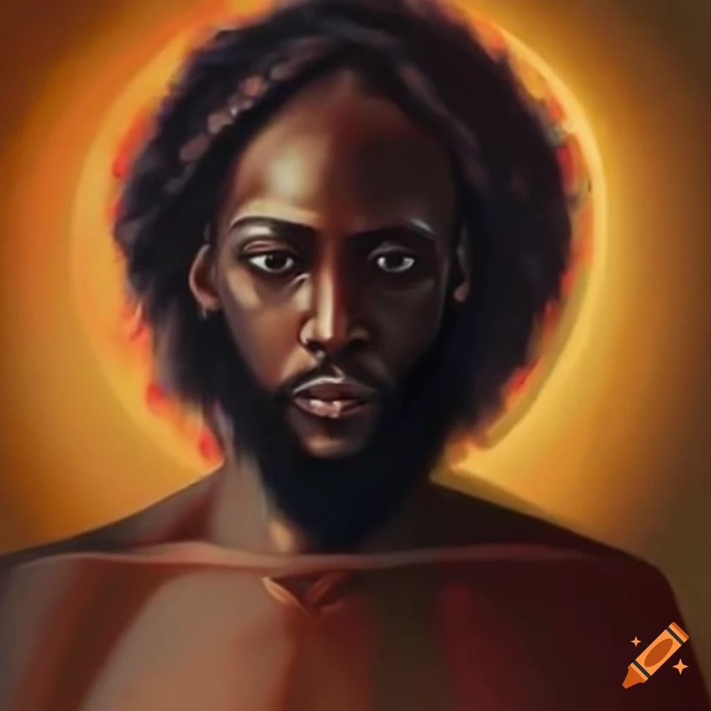 Artwork of black jesus on Craiyon