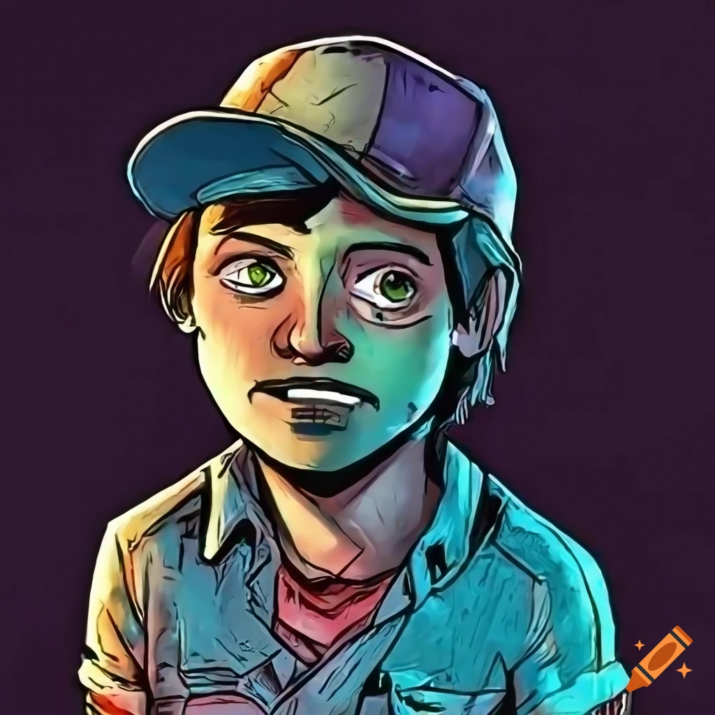 Digital art of mr beast in the style of telltale's walking dead on Craiyon