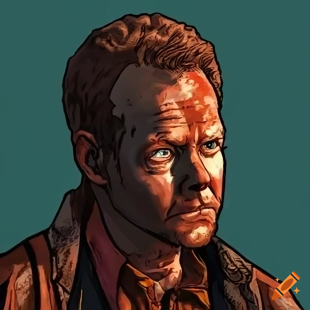 Digital art of jack bauer in a post-apocalyptic setting