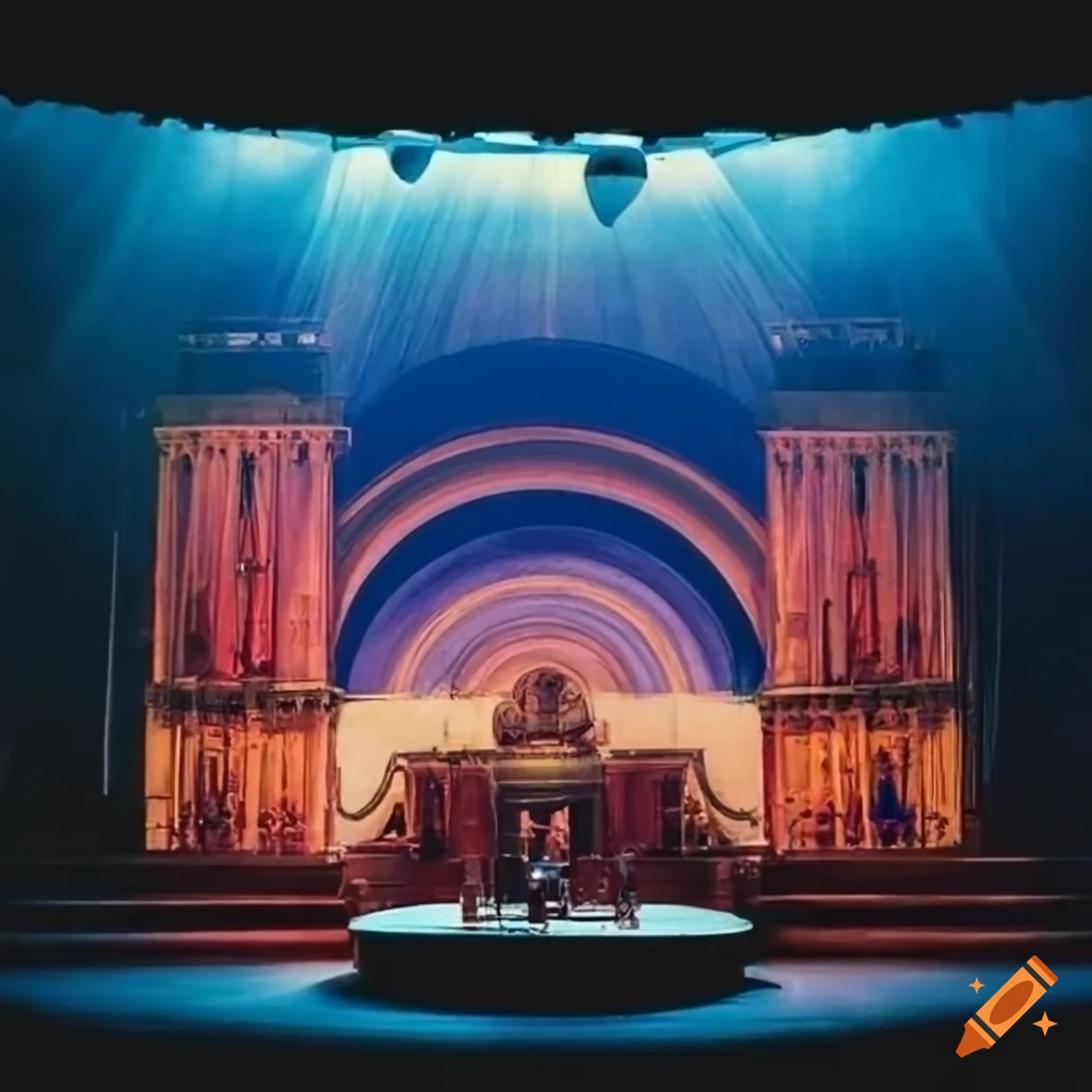 Theatrical stage set for Beautiful: The Carole King Musical on Craiyon