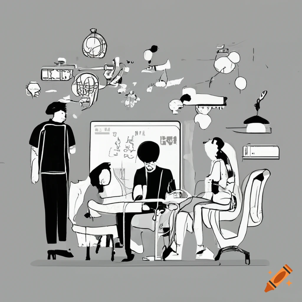 Illustration of a worldwide web connecting people on Craiyon