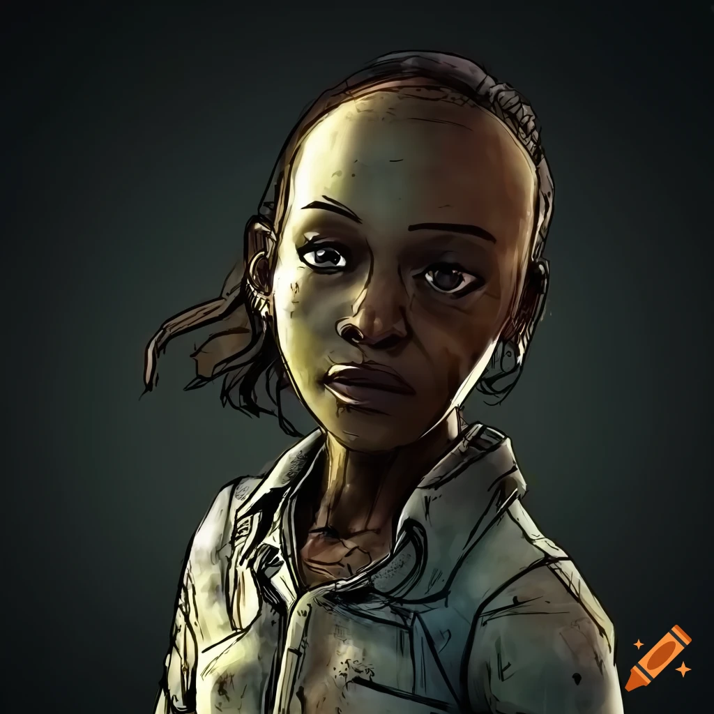 Digital art of police officers in a stylized zombie apocalypse